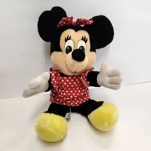 Disney | Toys | Vintage Walt Disney Minnie Mouse Stuffed Animal Plush ...